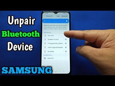 How To Unpair Bluetooth Device On Samsung Galaxy A Bluetooth Device Samsung Galaxy Samsung