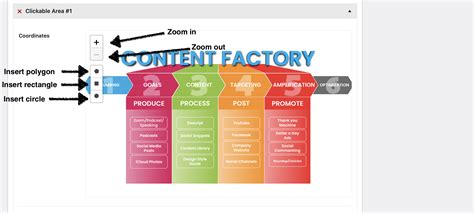 how to add interactive clickable elements to diagrams in wordpress