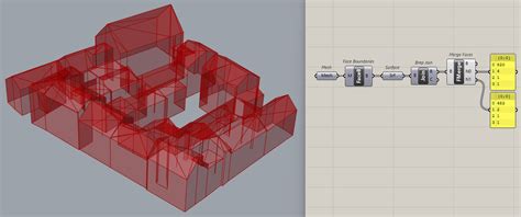 Split And Remove Overlapping Internal Faces Of A Mesh Grasshopper