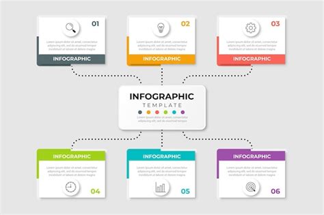 premium vector business data visualization process chart abstract