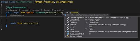 The Dynamic Api In Net Core Cannot Receive An Iformfile Object · Issue 4086 · Aspnetboilerplate