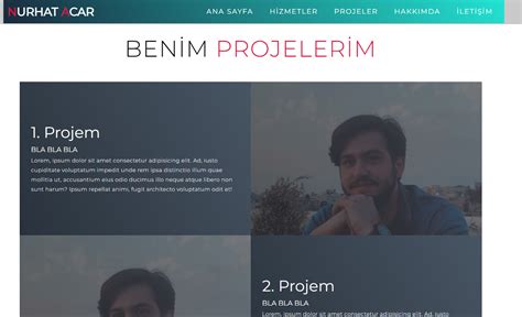 GitHub NurhatACAR Html Css WebSite html Css le Yapılan kişisel web sitesi