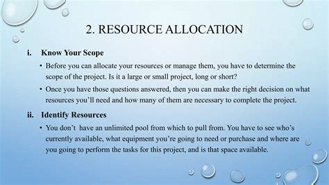 project resource allocation pptx business business and finance