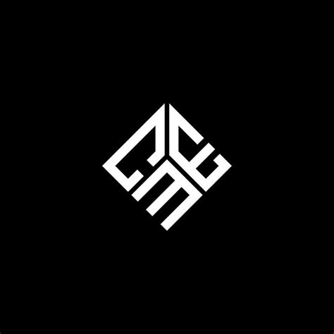 Cme Letter Logo Design On Black Background Cme Creative Initials