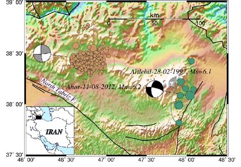 The Map Shows Azarbayjan Sub Province Ahar Varzaghan 2012 And Download Scientific Diagram