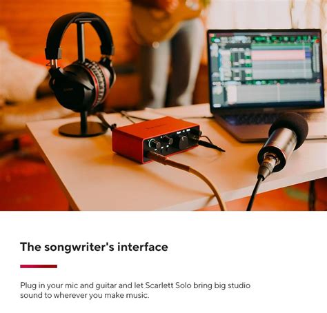 Sound card Focusrite Scarlett Solo 4rd (Gen) - Sound card thu âm ...