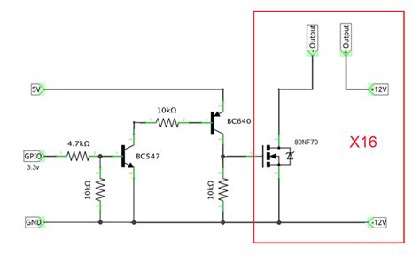 Controlling 16 Mosfets From A Single 3 3v Gpio General Guidance Arduino Forum