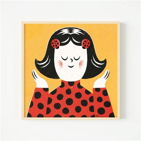 Ladybug Poster By Hania Kmieć Wall Being