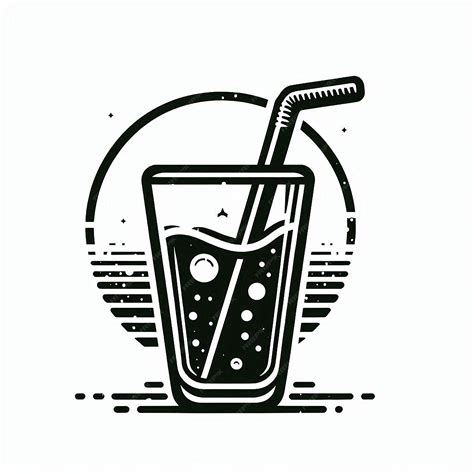 Premium Vector Drinking Glass Silhouette Line Art Vector Illustration