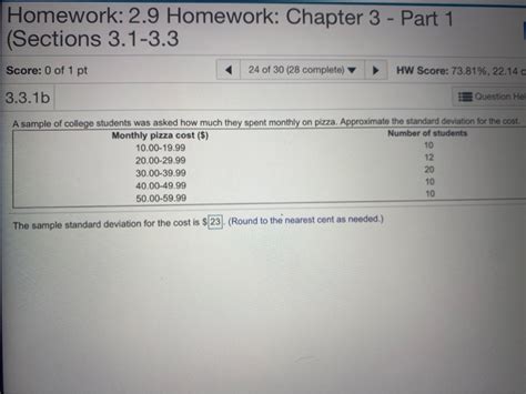 Solved Homework 2 9 Homework Chapter 3 Part 1 Sections