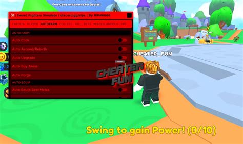 Sword Fighters Simulator Script Auto Farm GUI