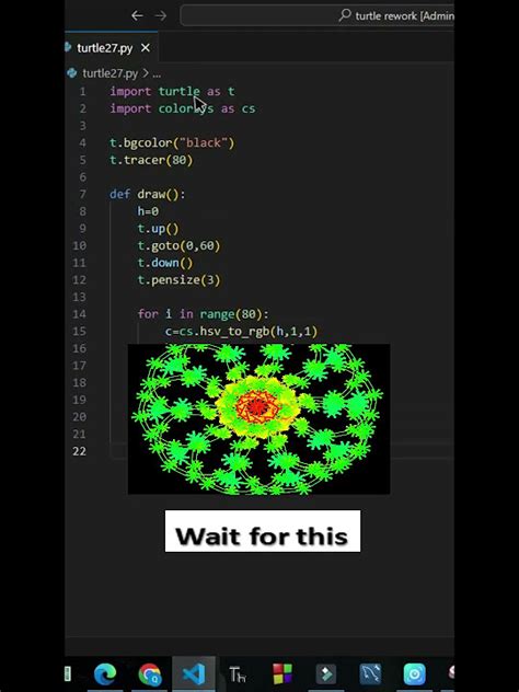 Good Graphics Design Using Python Turtle Awesome Python Turtle Graphics Pythonturtle Shorts
