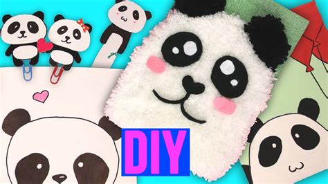Diy Kawaii КАВАЙНЫЕ ПАНДОЧКИ ШКОЛЬНЫЕ ПРИНАДЛЕЖНОСТИ КАНЦЕЛЯРИЯ Back To School 🐞 Afinka