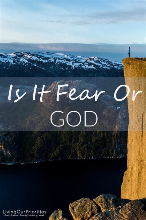 Is It Fear Or God