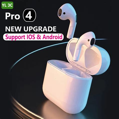 Jual TWS Pro 4 Fone Bluetooth Earphones Wireless Headphones With Mic Touch Control Wireless