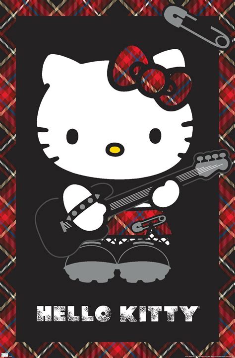 Trends International Hello Kitty Punk Wall Poster Artofit