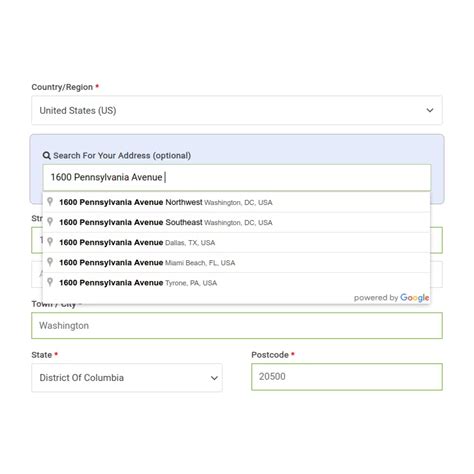 Postal Address Autocomplete Plugin For Woocommerce