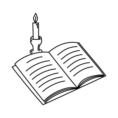 Book With Candle Vector Art Icons And Graphics For Free Download