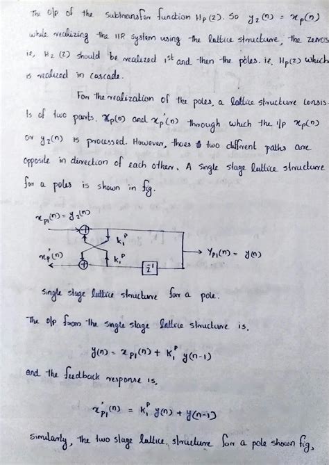 Solution Lattice Form Realisation For Iir System Studypool