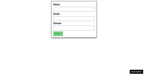 Basic React Form Validation 2 Codesandbox