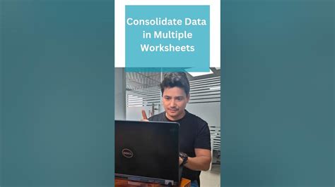 Consolidated Data Multiple Worksheet Education Excel Spreadsheet Exceltips Youtube