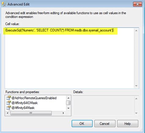 Sql Server Database Mail Health Check With Policy Based Management