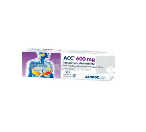 Acc 600 Mg 20 Comprimate Efervescente La Pret Mic Pfarmaro