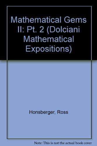 Mathematical Gems Ii Dolciani Mathematical Expositions