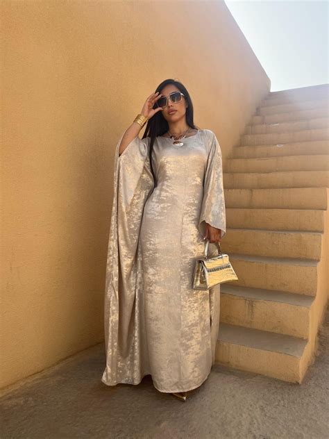 Golden Classy Abaya Etsy