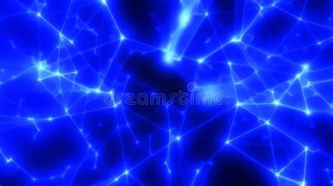 Abstract Blue Plexus Lines Triangles Energy Magical Background Stock Footage Video Of Graphic