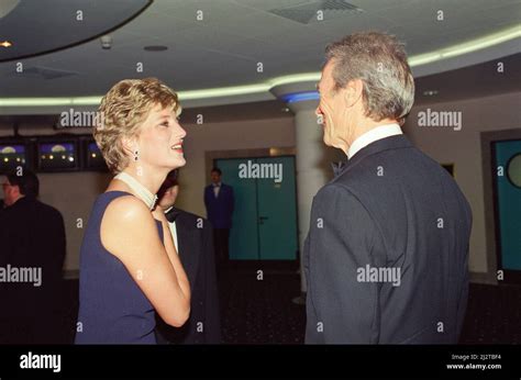 Hrh The Princess Of Wales Princess Diana At The New Warner West End