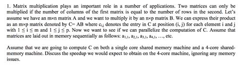 Solved Computer Architecture Speedup Between Single Core