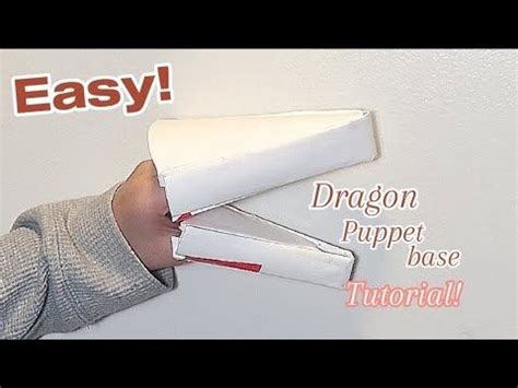 How To Make A Paper Dragon Puppet Base Easy Paper Dragon Craft Dragon Puppet Dragon Crafts