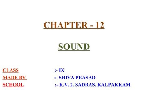 Class 8 Sound Ppt