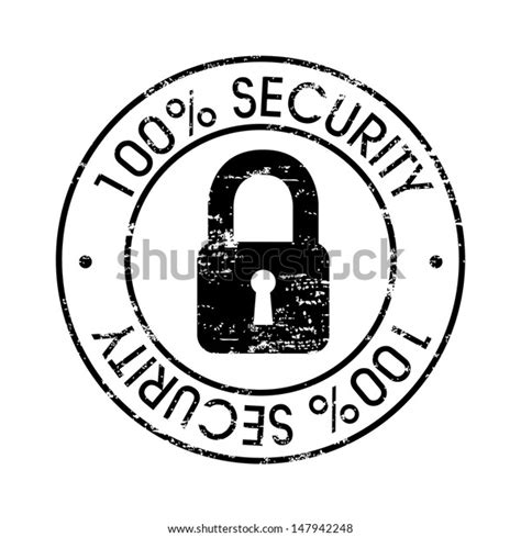 Security Seal Over White Background Vector Stock Vector Royalty Free 147942248 Shutterstock