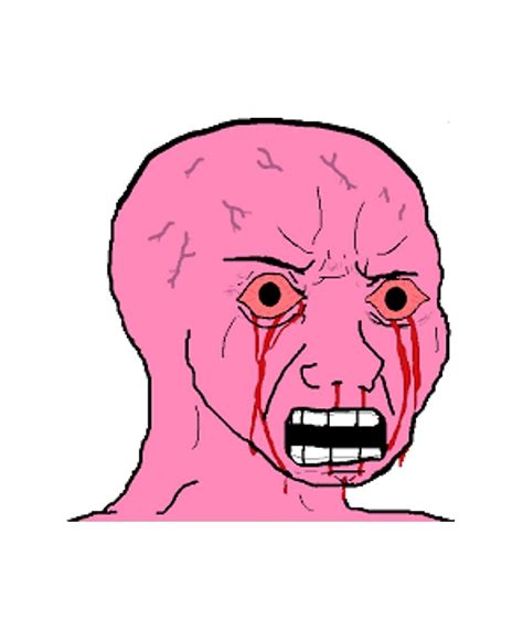 Pink Crying Wojak Blank Template Imgflip