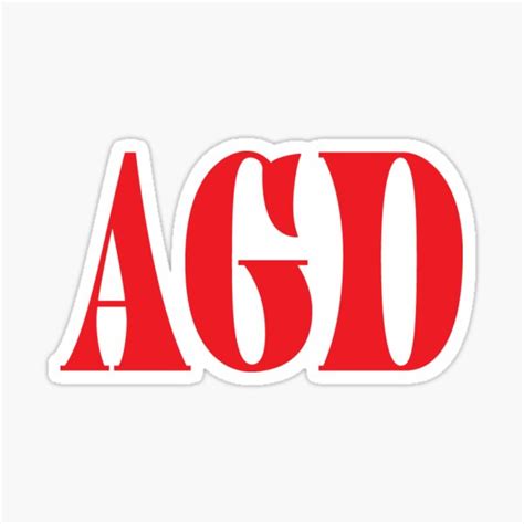 Alpha Gam Funky Font Sticker For Sale By Sdklap Redbubble