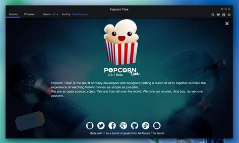 wdistros install popcorn time in ubuntu or debian