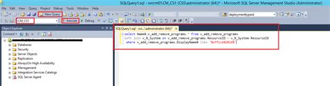 sccm mecm report how to get machines that run office 2016
