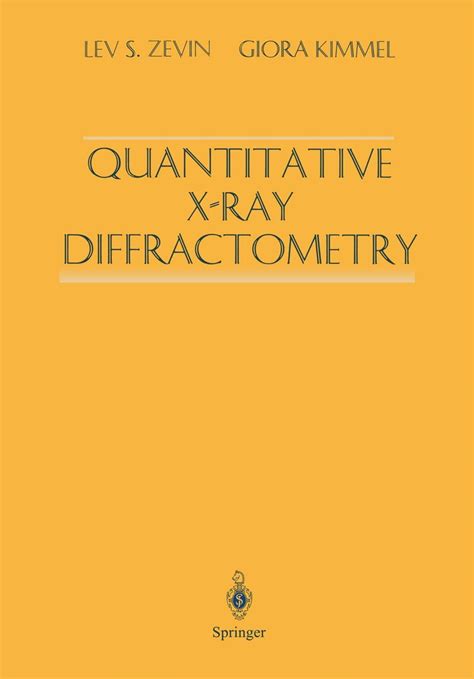 Quantitative X Ray Diffractometry Zevin Lev S Kimmel Giora