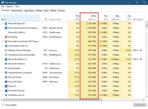 Memory Information In Task Manager Pavel Yosifovich