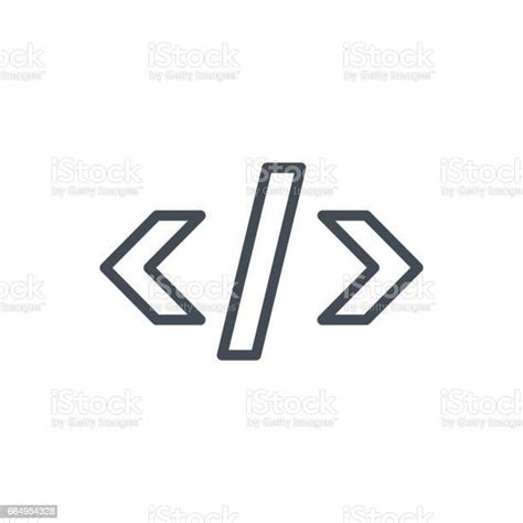 비즈니스 seo 선 아이콘 html 코드 기호 코드에 대한 스톡 벡터 아트 및 기타 이미지 코드 아이콘 선 아이콘