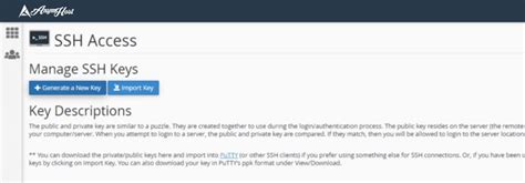 Cara Membuat SSH Key Di Hosting AnymHost