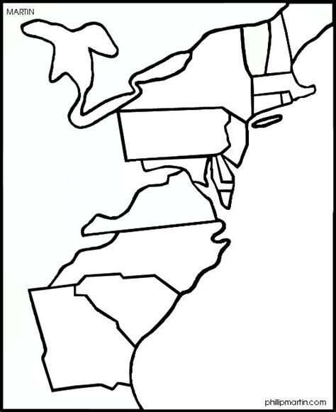 13 Colonies Coloring Pages 2025
