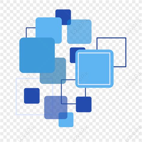 기하학적 패턴 파란색 사각형 추상 포스터 커버모양푸른 Png 일러스트 무료 다운로드 Lovepik