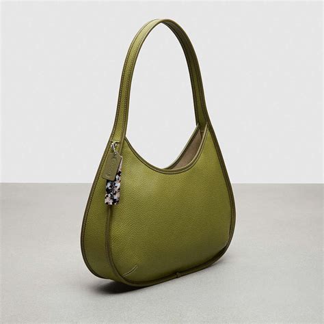 Coach Large Ergo Bag In Pebbled Topia Leather In Olive Green Modesens