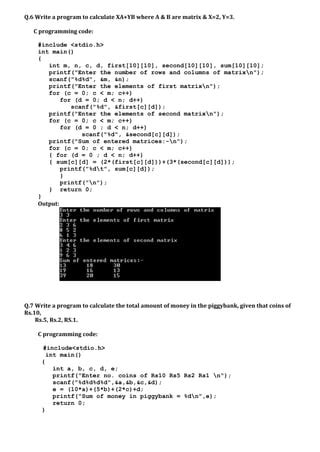 C Programming Example PDF