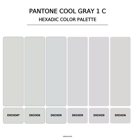 PANTONE Cool Gray 1 C Color Palettes Colorxs Com