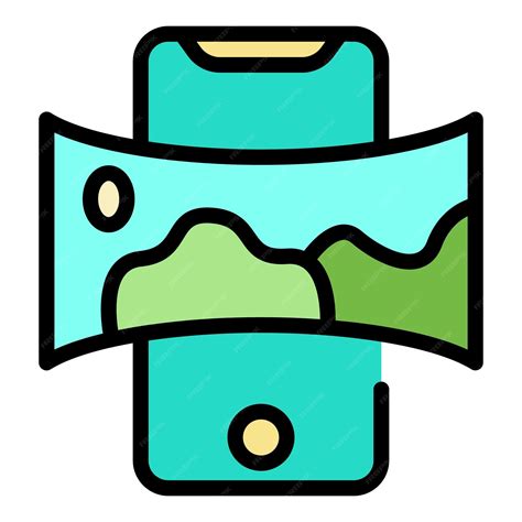 premium vector vr panorama icon outline vr panorama vector icon color flat isolated