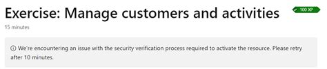 Were Encountering An Issue With The Security Verification Process Required To Activate The